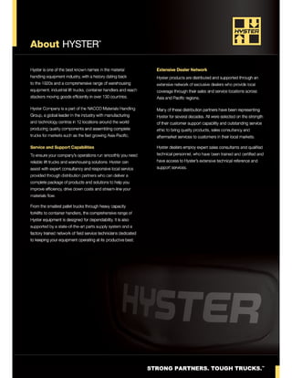 Catalogue hyster | PDF