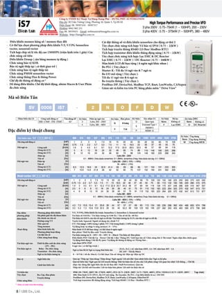 Biến tần - Giới thiệu catalogue biến tần LS iS7 (tiếng Việt) | PDF