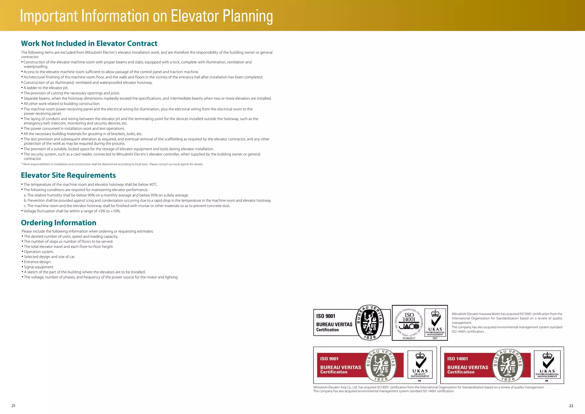 Catalogue Mitsubishi Elevator NexWay-S Ver2 | PDF