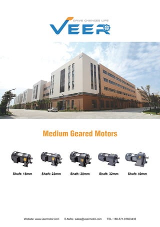 Catalogue of Medium Gear Motors from VEER Motor | PDF