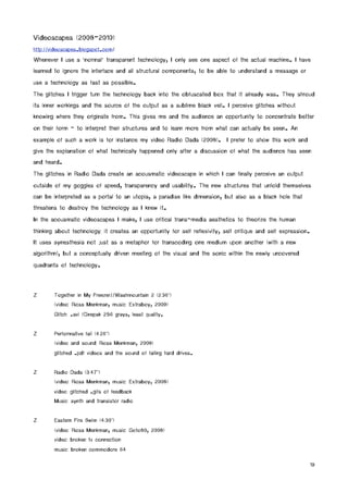 Catalogue of tipping point of failure exhibition by rosa menkman | PDF