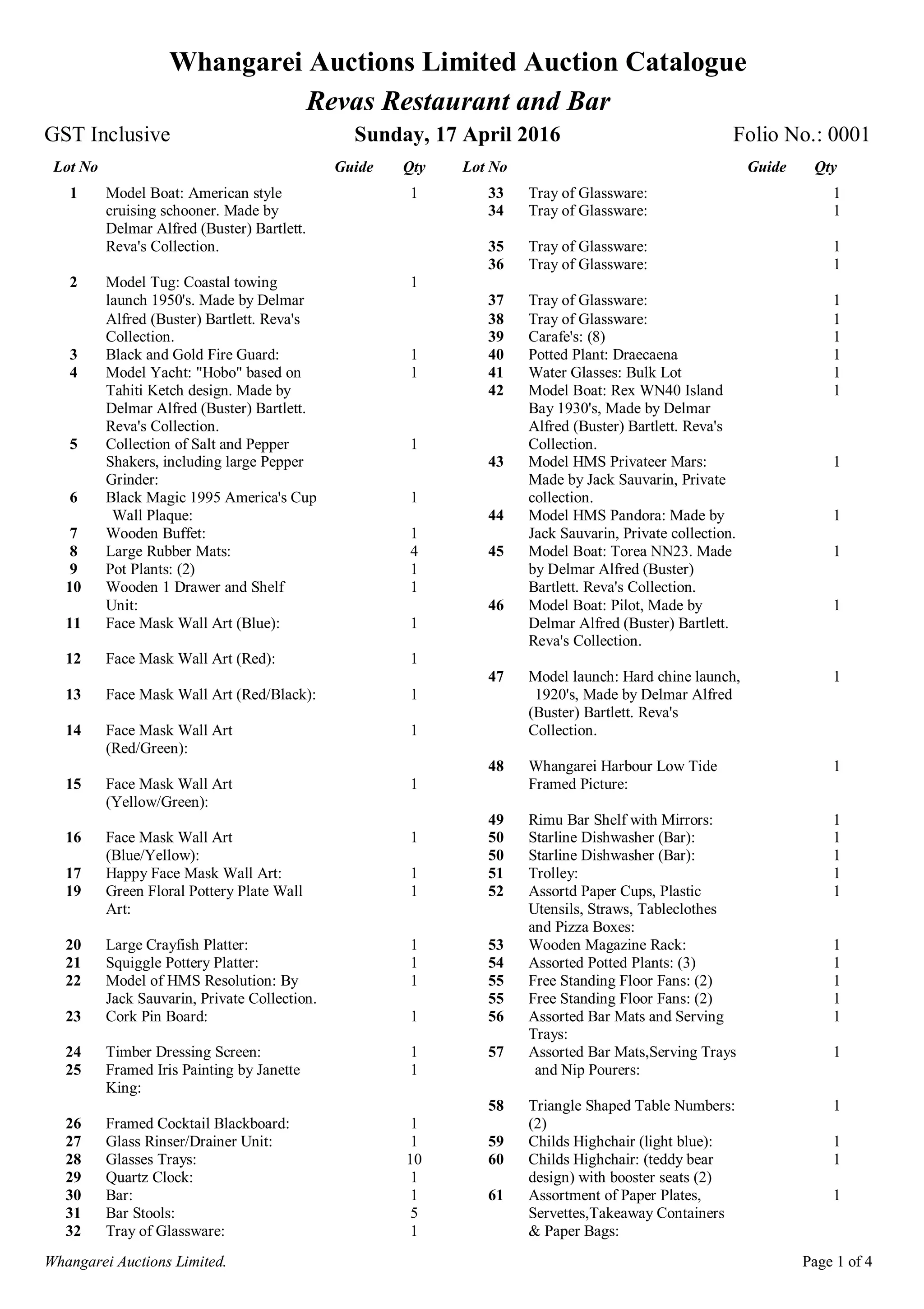 Catalogue Reva's Restaurant and Bar | PDF