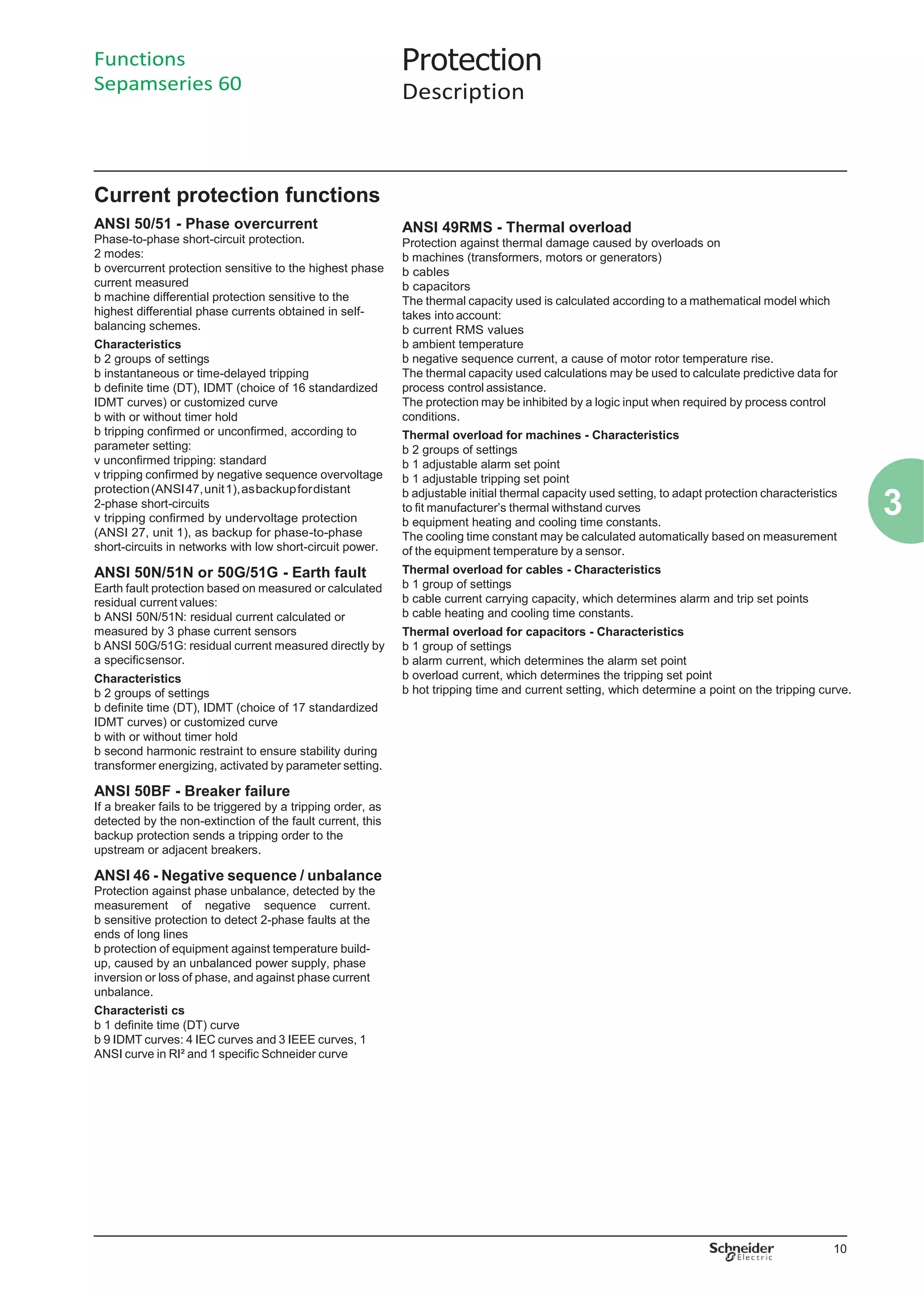 Catalogues sepam 20 40 60 80 | PDF