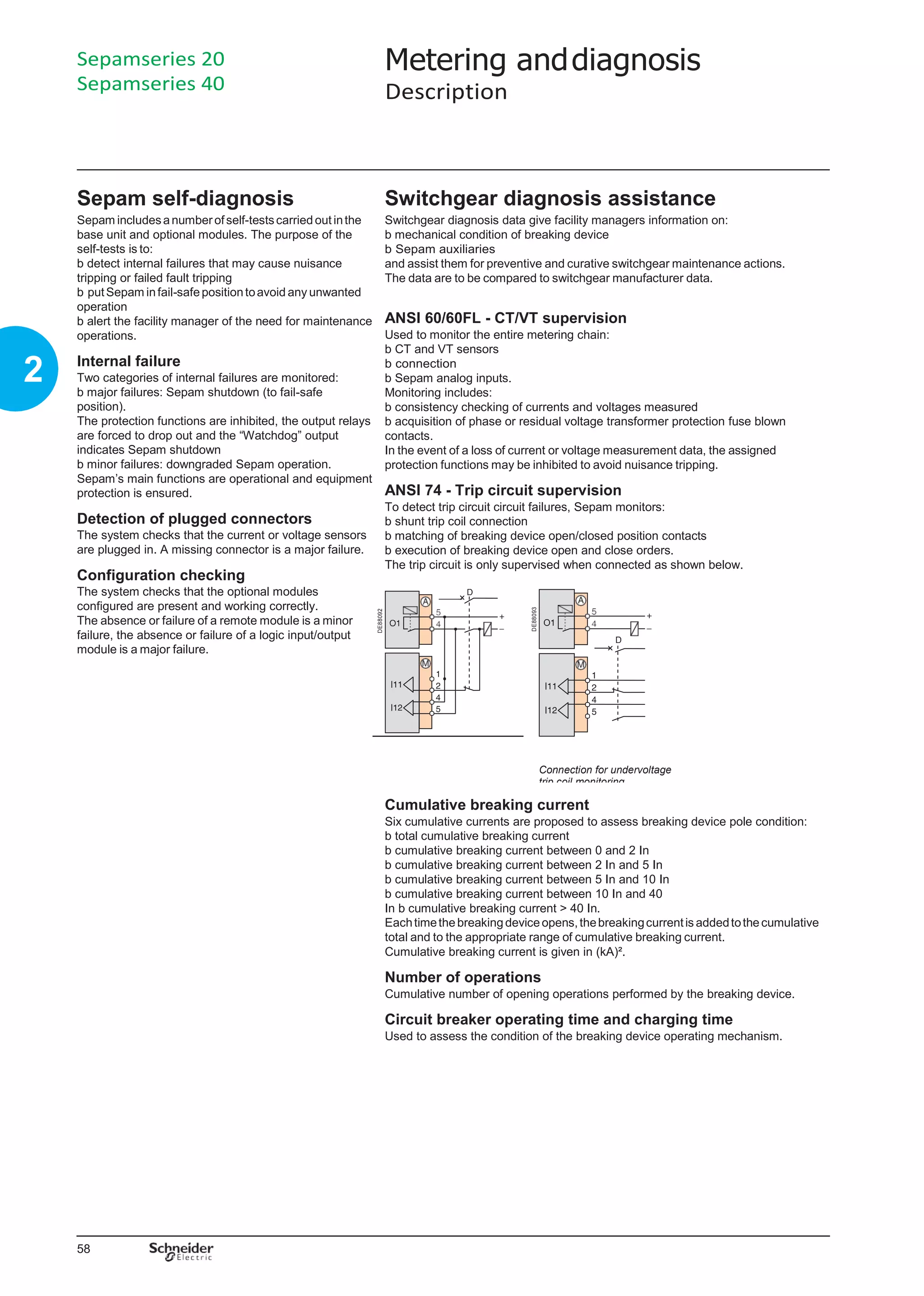 Catalogues sepam 20 40 60 80 | PDF