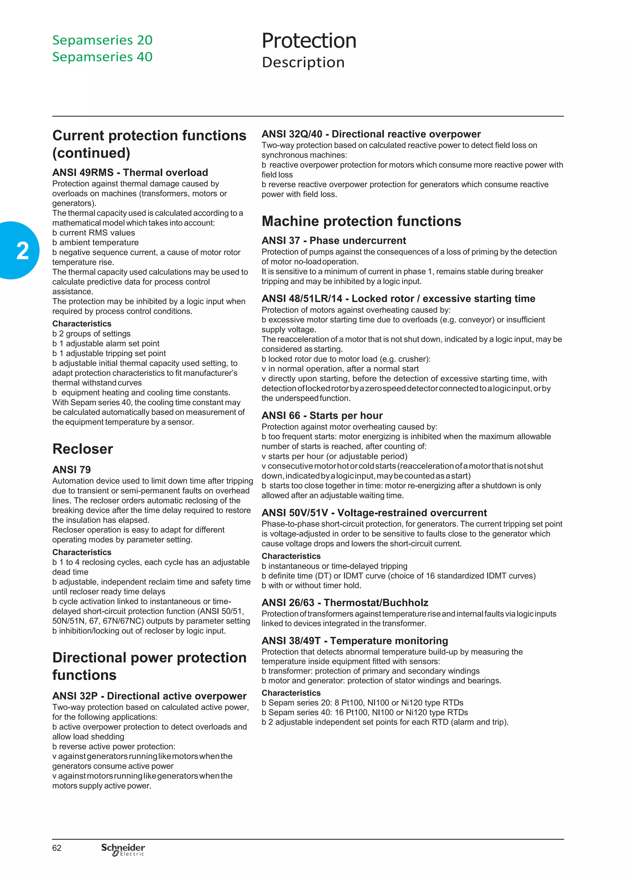 Catalogues sepam 20 40 60 80 | PDF