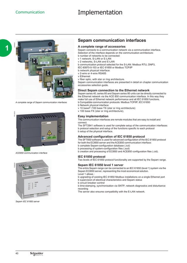 Catalogues sepam 20 40 60 80 | PDF