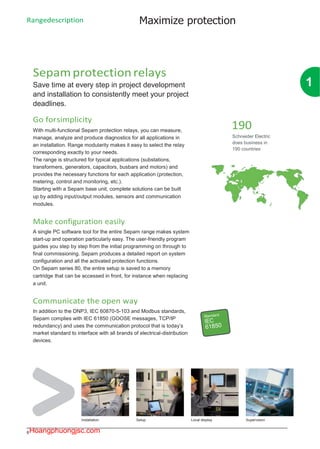 Catalogues sepam 20 40 60 80 | PDF