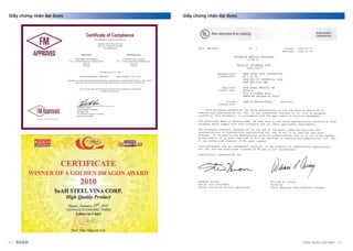 tài liệu chi tiết Catalogue sắt thép SEAH | PDF