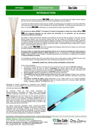 Catalogue technique Fibre optique | PDF