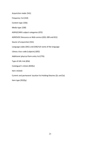 Cataloguing of Books in Koha ILMS FAO user’s guide | DOCX