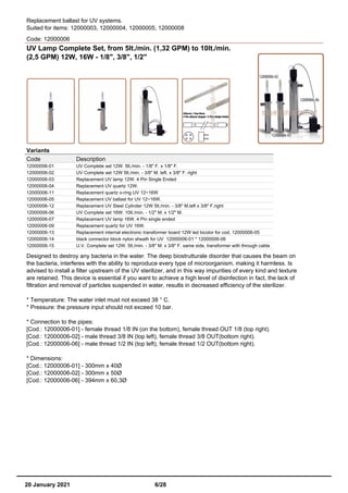 UV Systems catalog | PDF