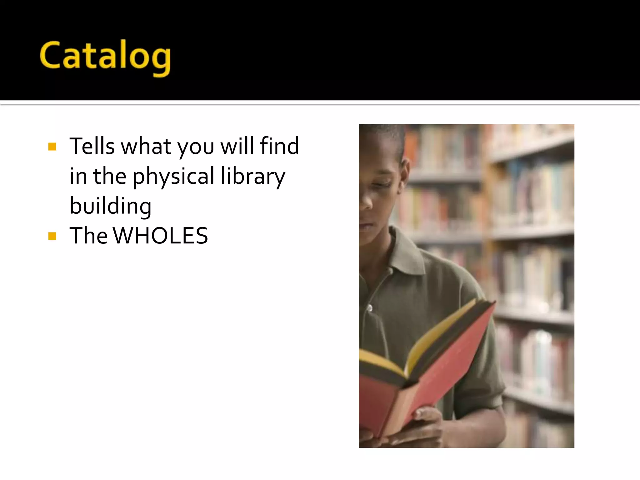 Catalog vs Index | PPTX