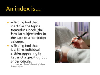 Catalog vs Index | PPTX