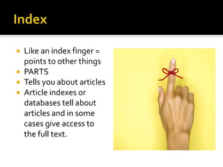 Catalog vs Index | PPTX