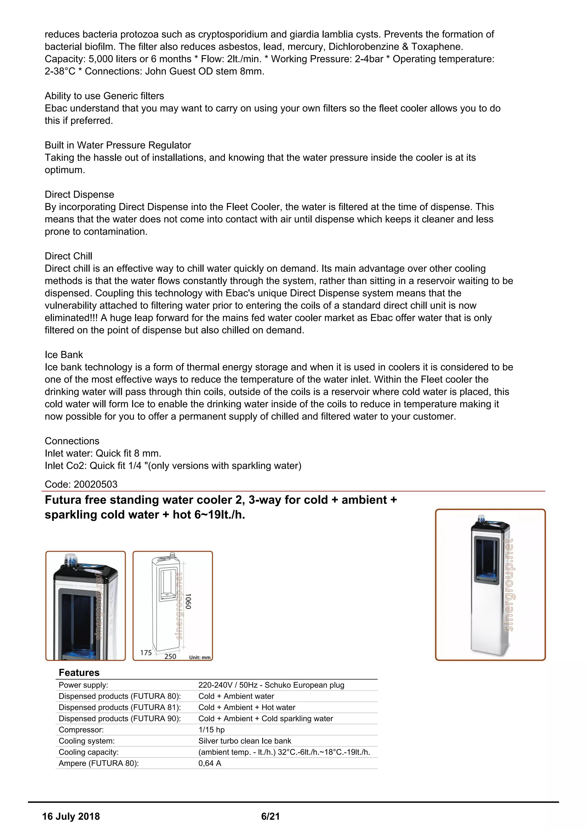 Water coolers catalogue | PDF