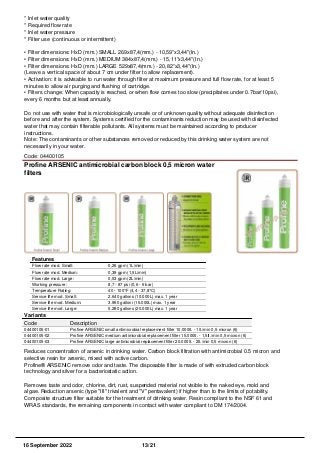 Water filters Profine catalog | PDF