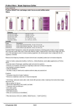 Water filters Profine catalog | PDF