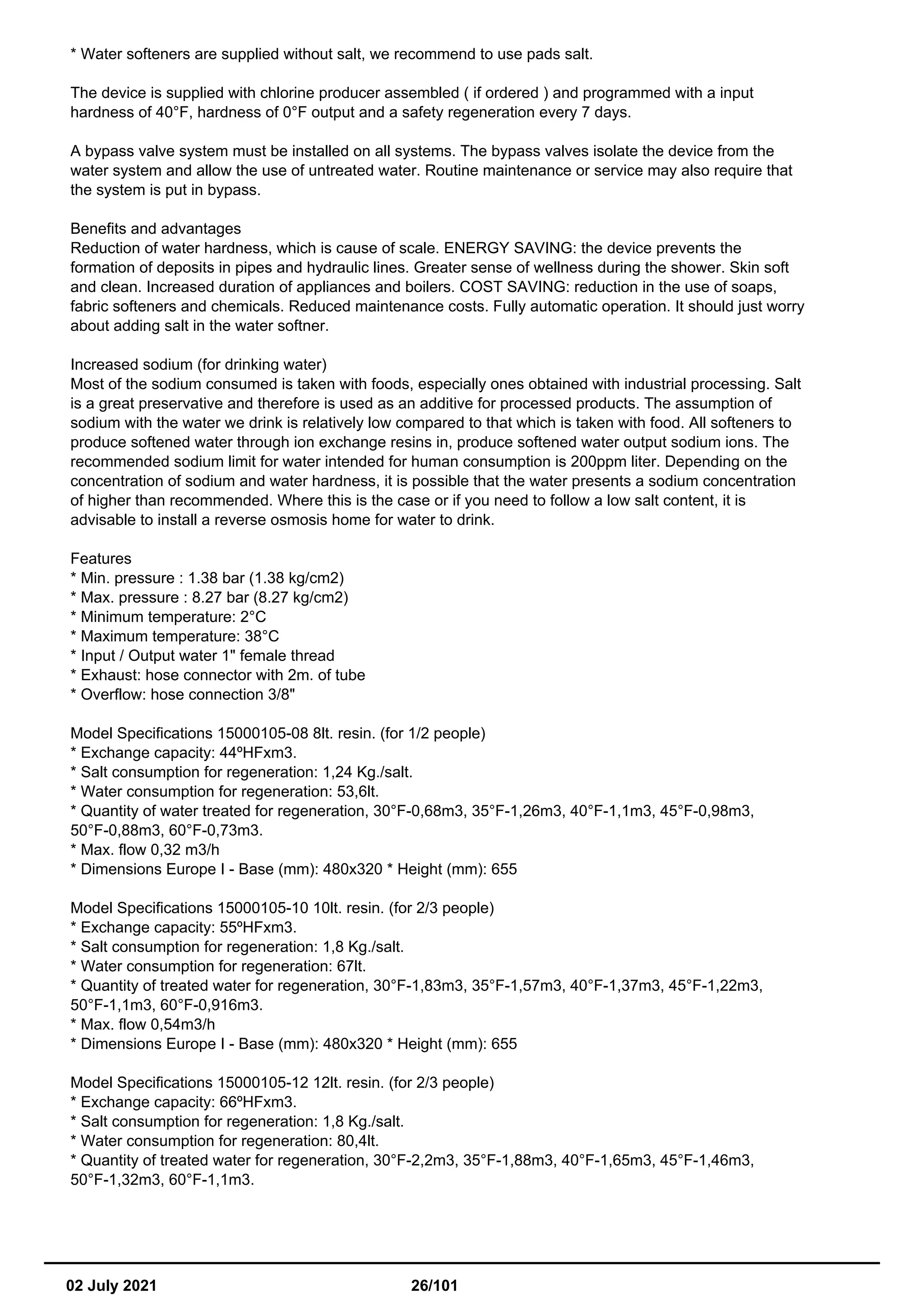 Water softeners catalog | PDF