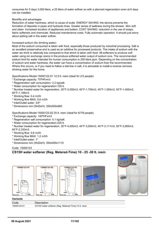 Water softeners catalog | PDF