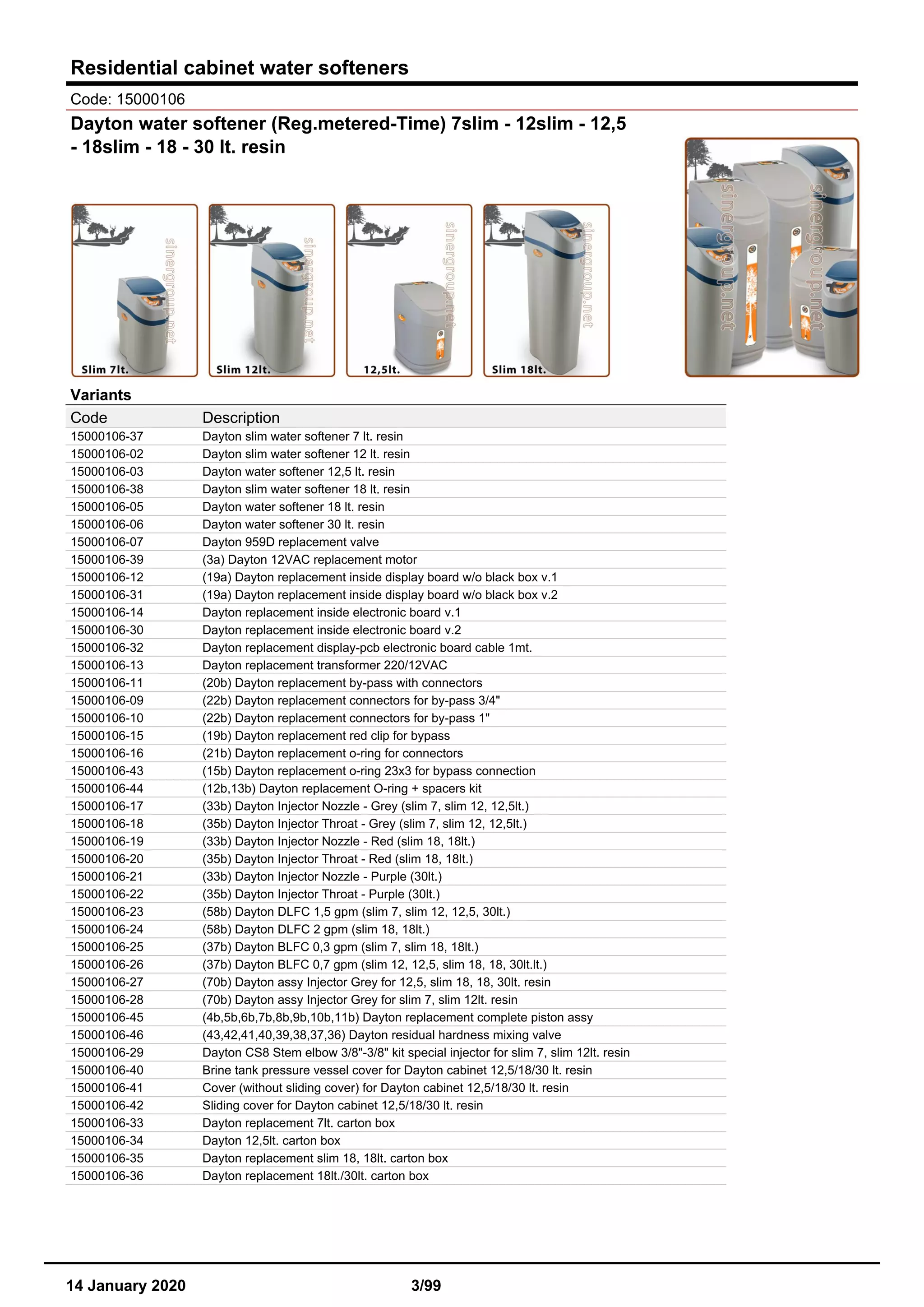 Water softeners catalog | PDF