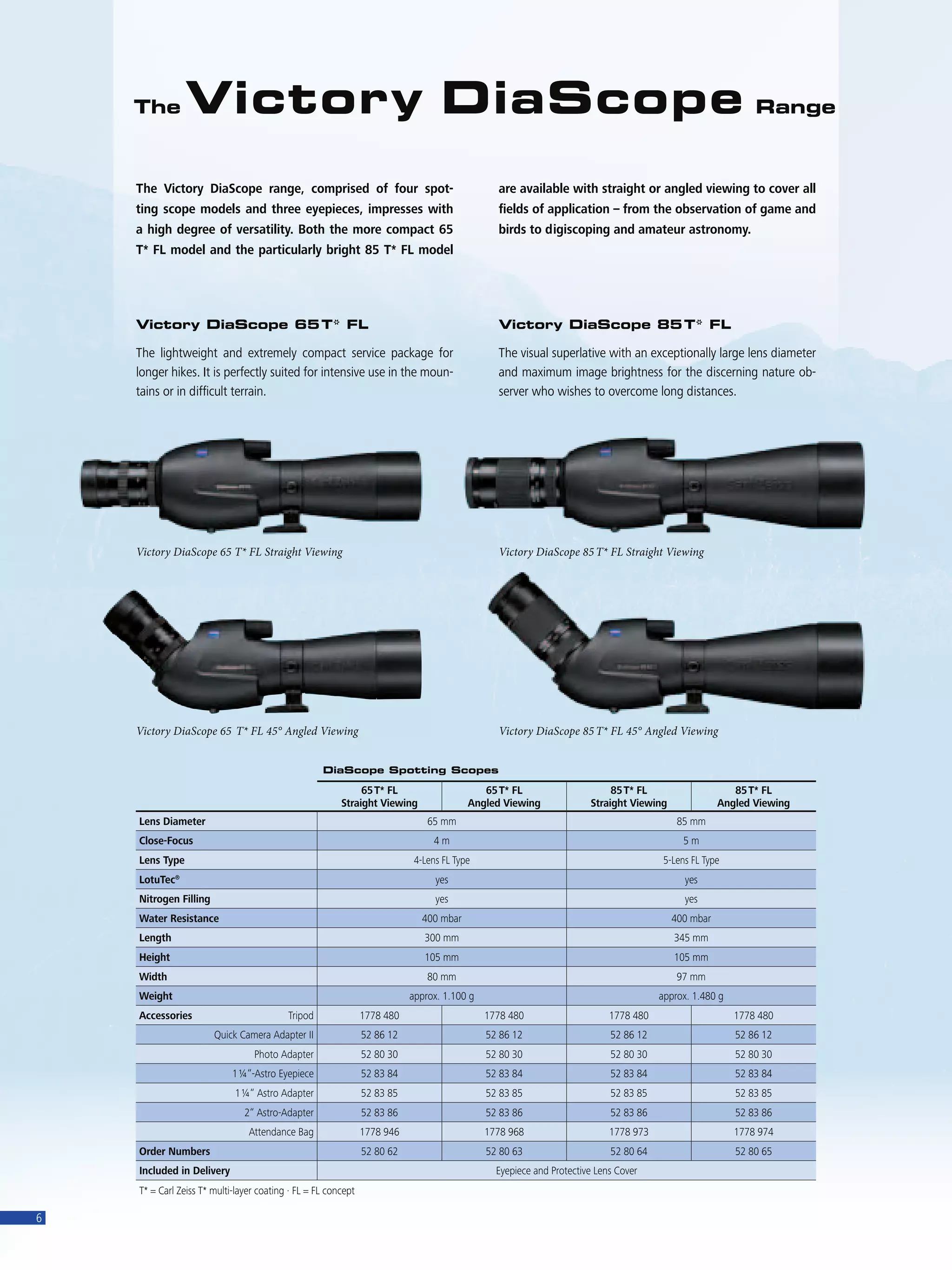 Catalog ZEISS Victory DiaScope | Optics Trade | 2010 | PDF