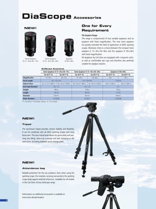 Catalog ZEISS Victory DiaScope | Optics Trade | 2010 | PDF