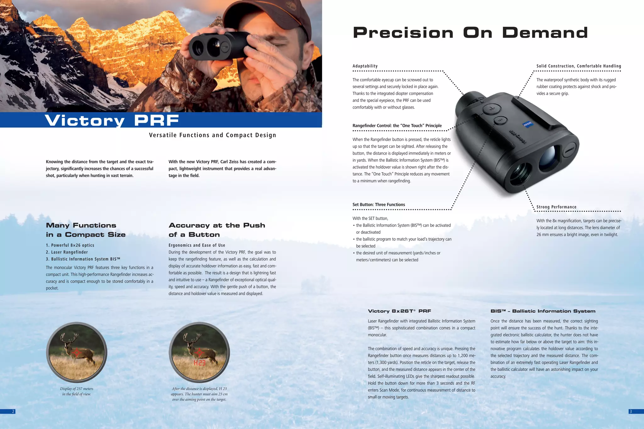 Catalog ZEISS Victory PRF Rangefinder | Optics Trade | 2008 | PDF
