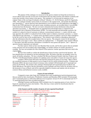 Cataloque of species of plant rust fungi | PDF