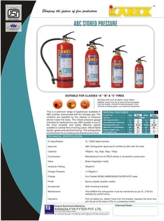 Kanex fire safety Catalouge | PDF