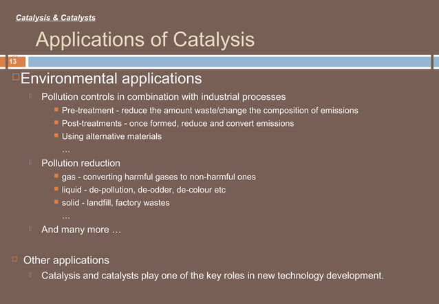 Catalyst & Catalysis | PPT
