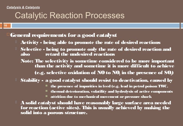 Catalyst & Catalysis | PPT
