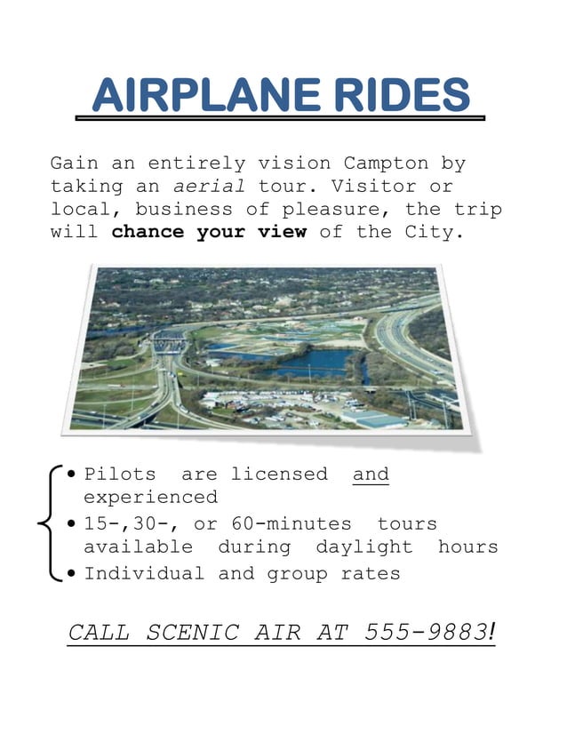 Cataluña airplane rides | DOCX