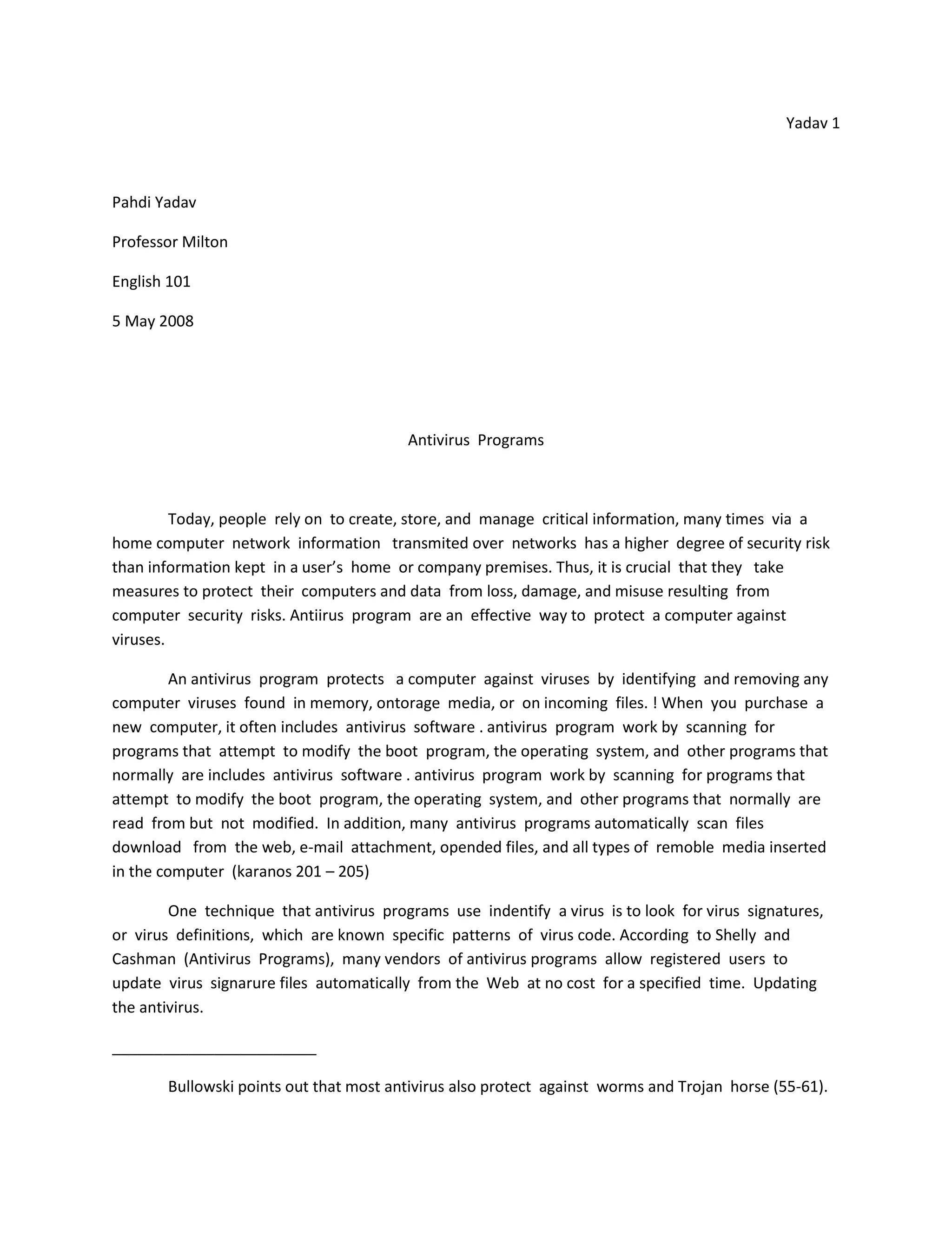 Cataluña antivirus programs paper | PDF