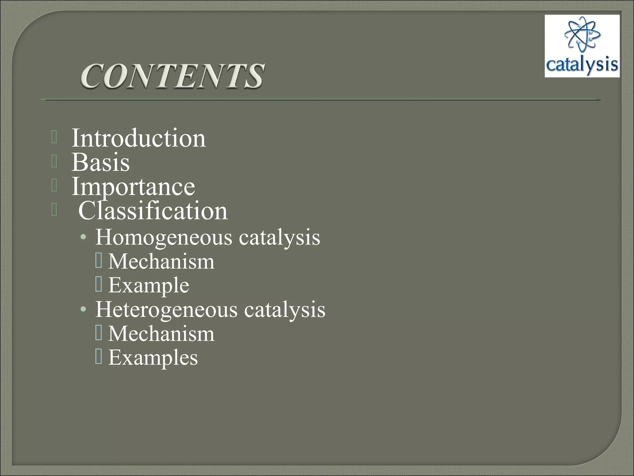 Catalysis | PPT