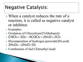 Catalysis | PPTX | Chemistry | Science
