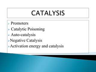 Catalysis | PPTX