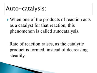 Catalysis | PPTX | Chemistry | Science