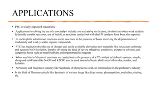Catalysis | Biocatalysis |Phase transfer catalysis|Application | PPTX