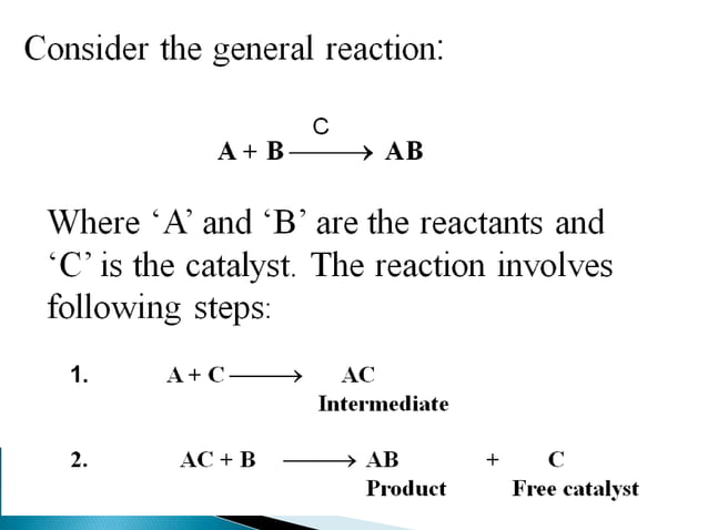catalyst ,catalysis ,types of catalyst and catalysis | PPTX | Chemistry ...