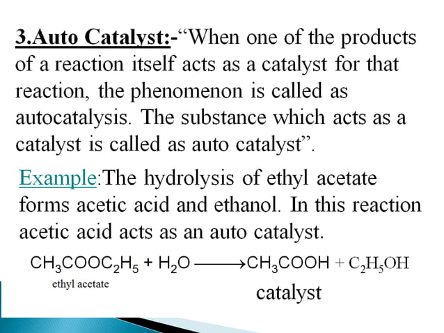 catalyst ,catalysis ,types of catalyst and catalysis | PPTX | Chemistry | Science