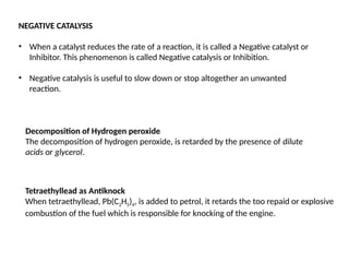 Catalysis introduction power point presentation | PPTX