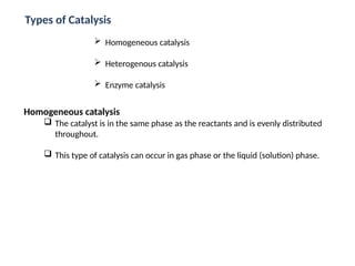 Catalysis introduction power point presentation | PPTX