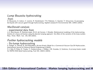 Markov hydrocracking and Markov cathalitic hydrocracking revisited | PDF | Chemistry | Science