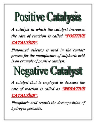 Catalysis Project Report | PDF