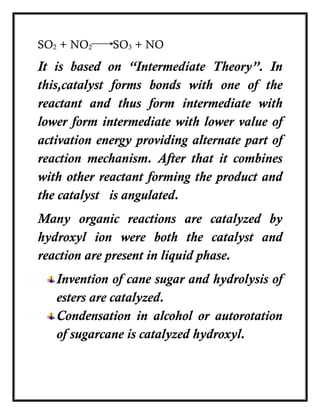 Catalysis Project Report | PDF