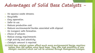 Catalysis by solid bases [recovered] [autosaved] | PPTX