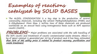 Catalysis by solid bases [recovered] [autosaved] | PPTX