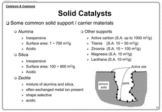 Catalysis and catalysts - Introduction and application | PPT