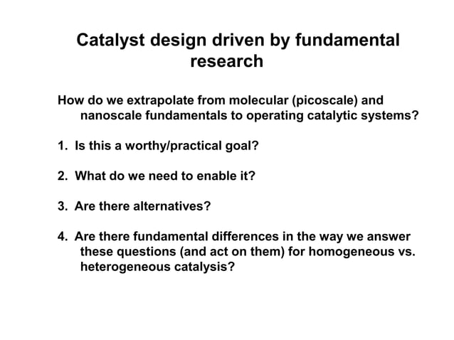 Catalysis related study with the fundamental knowledge | PPT