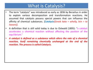 Catalysis lecture 1 | PDF